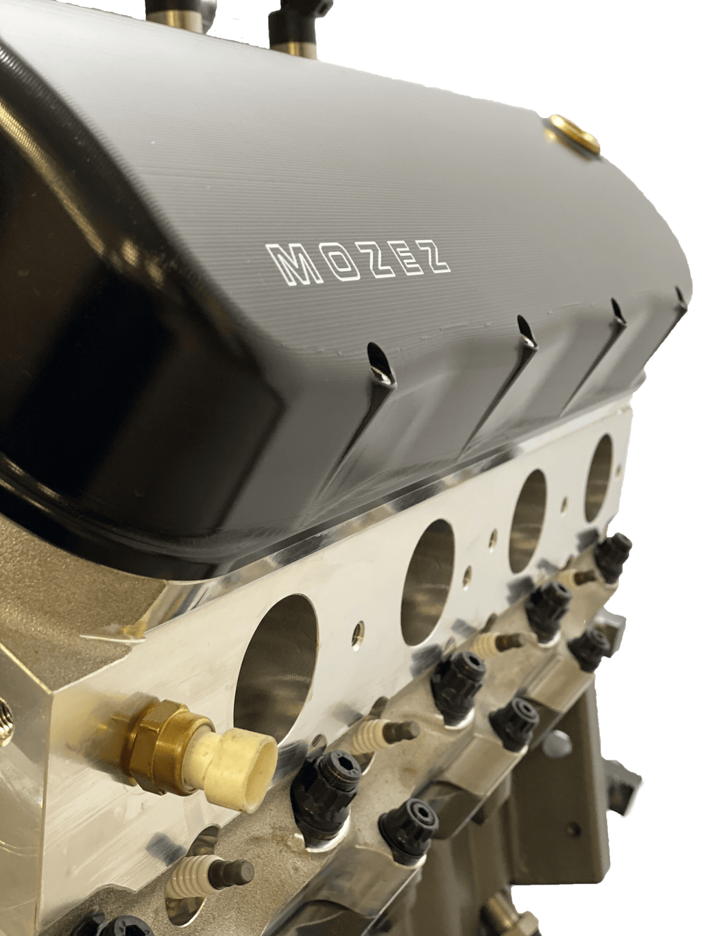 Mozez Billet Aluminum Black Anodized Valve Covers - Pair – Mast Motorsports